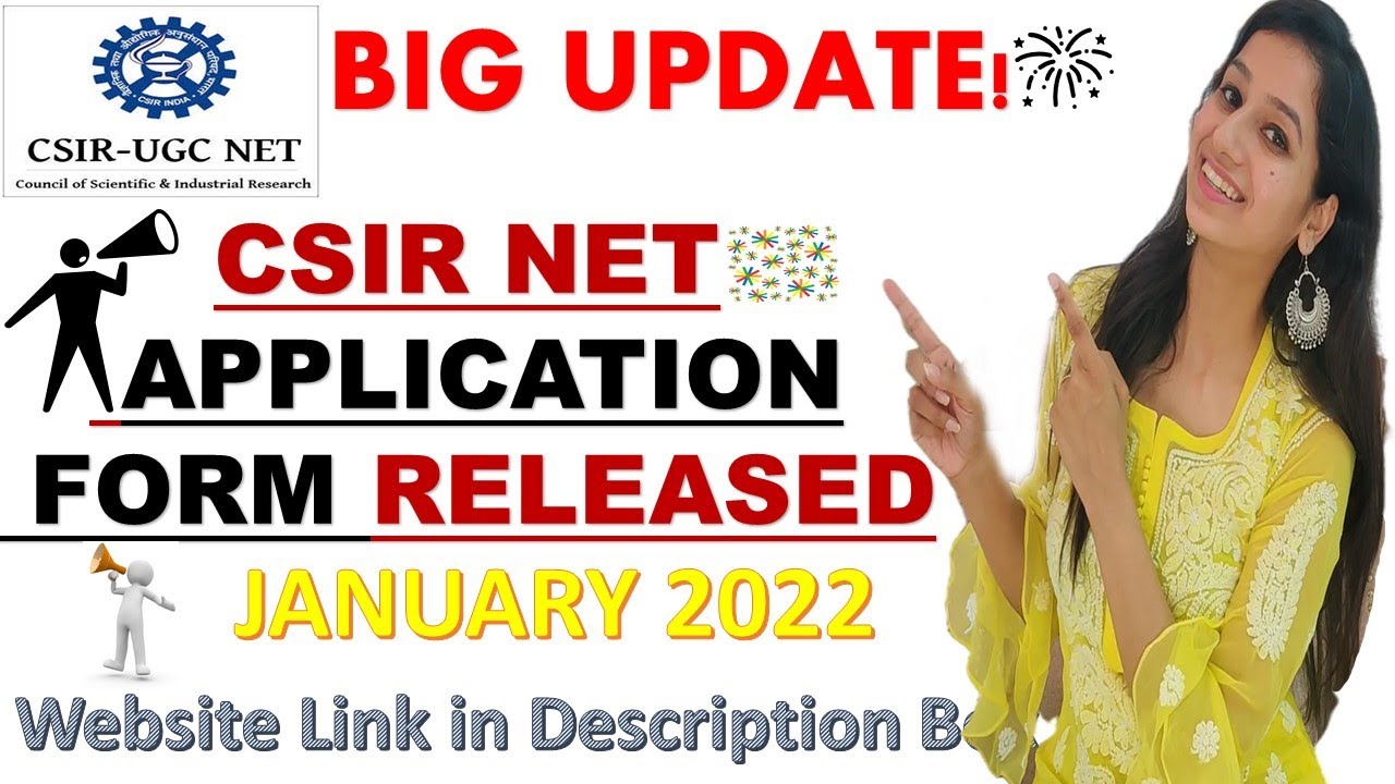 CSIR NET JANUARY 2022 Application Form Released I June 2021 ...