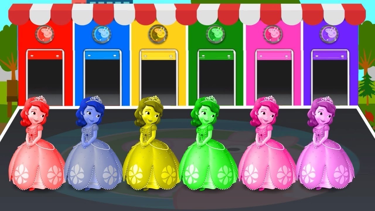 Sofia The First Colors For Kids To Learn with Color Sofia The first ...