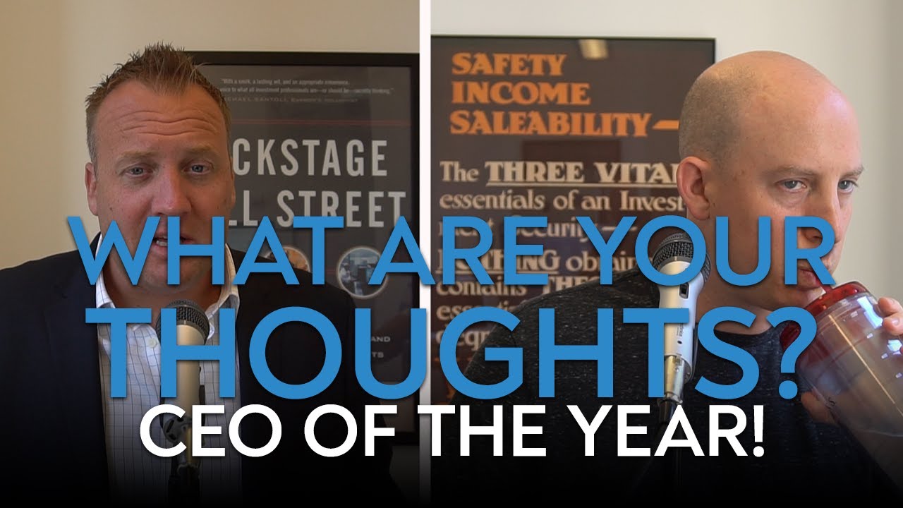 What Are Your Thoughts: CEO of the Year! - YouTube