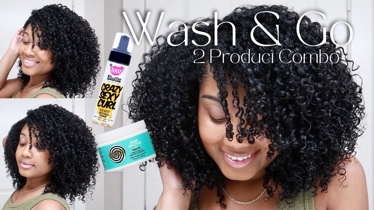 Wash & Go Routine | 2 Product Combo | Curldaze & The Doux - YouTube