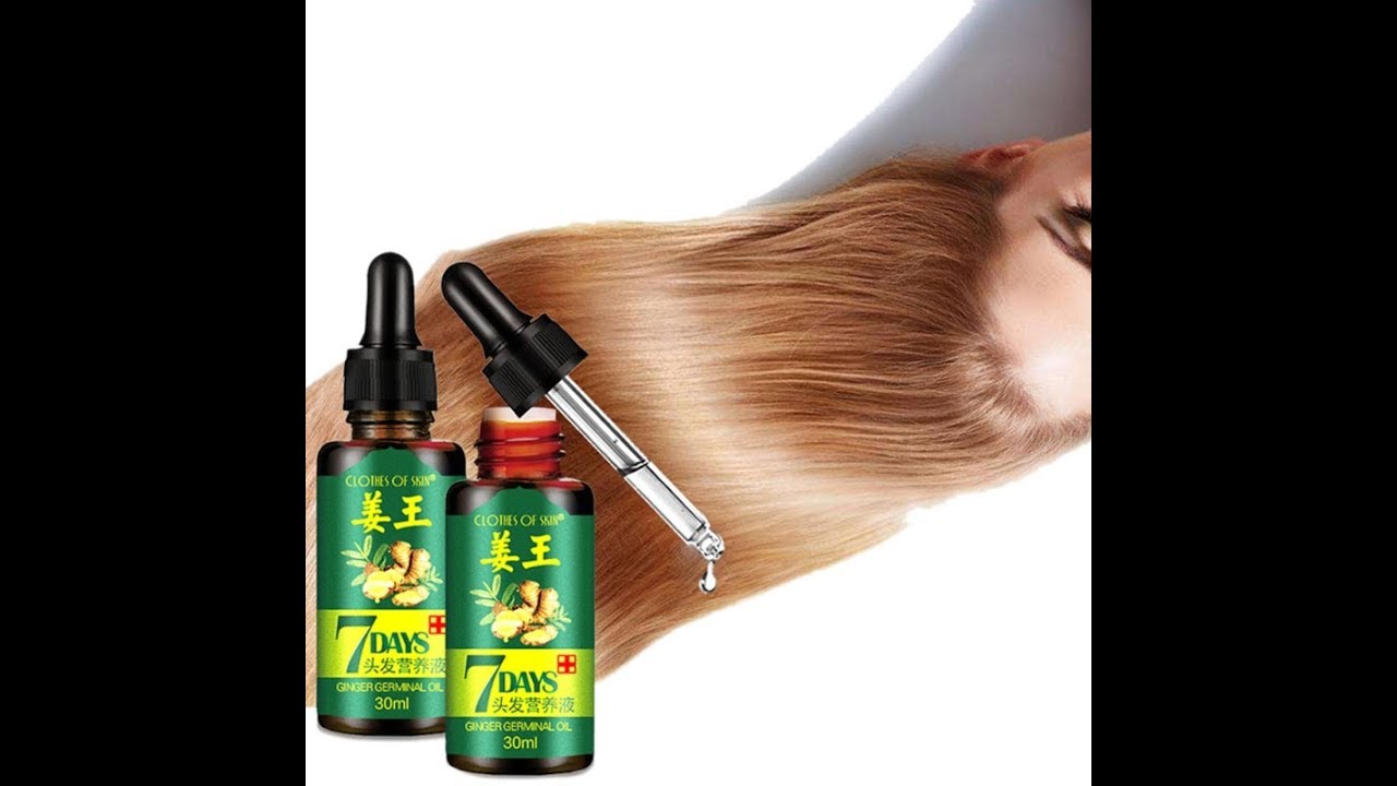 7 Days Ginger Germinal Oil Hair Fall Regrow Hair With Ginger