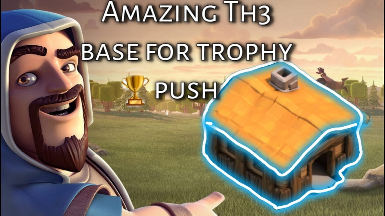 Th3 hybrid base best layout th3| clash of clans | - YouTube