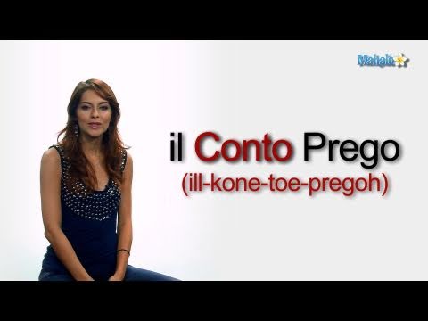 How to Ask For The Check in Italian - YouTube