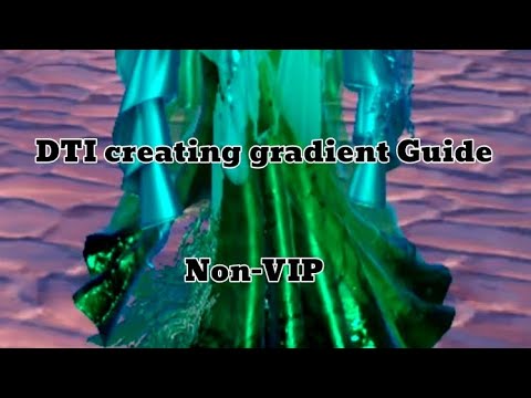 Tutorial on how to make gradient fit in dti | Non-VIP #dresstoimpress # ...