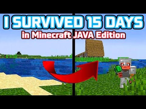 I survived 15 DAYS in MINECRAFT JAVA EDITION 🤩|MINECRAFT Java ...