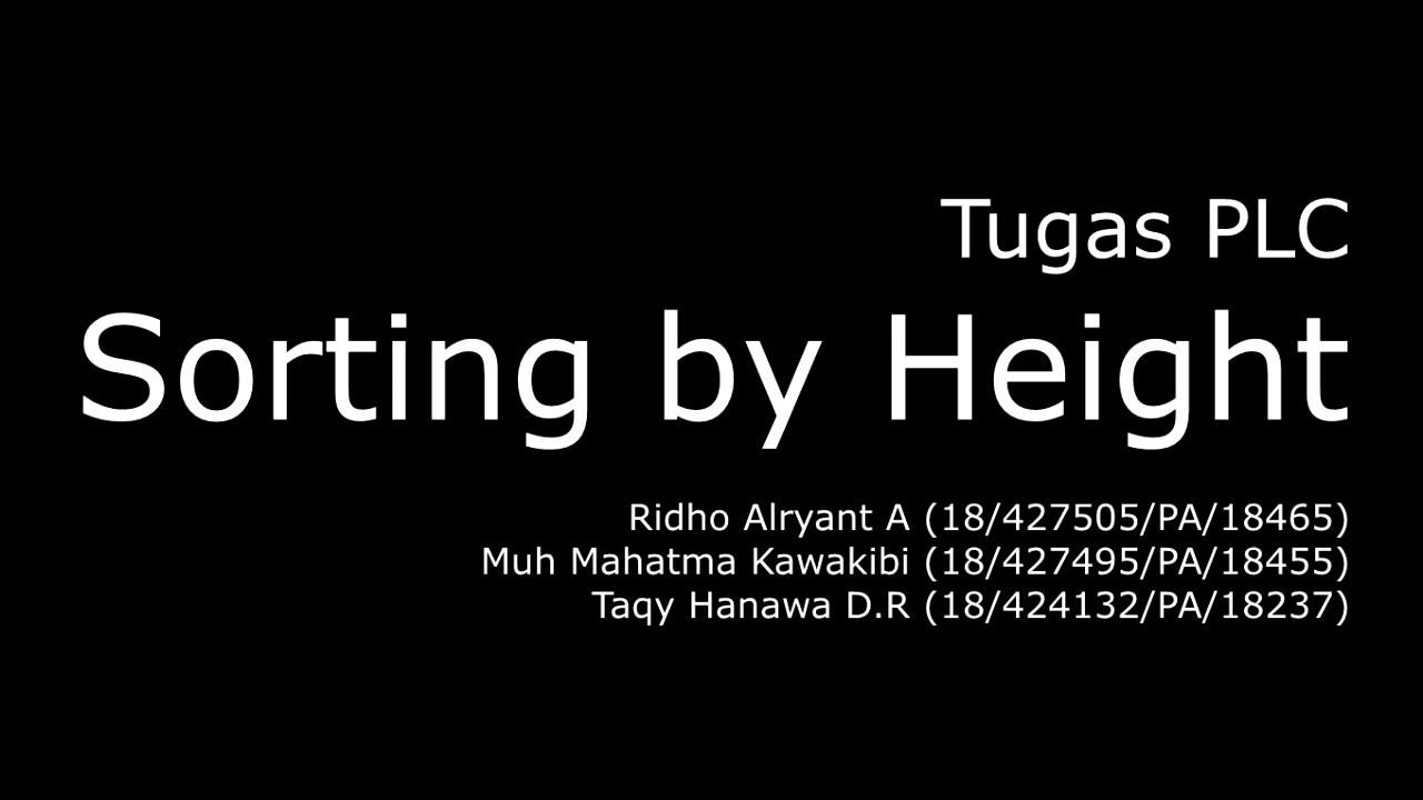 Tugas PLC - Sorting by Height - YouTube