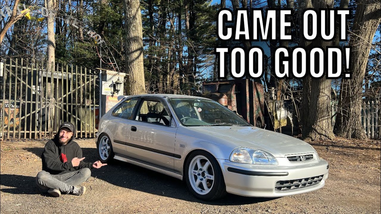 FRESHLY PAINTED EK HATCH FULLY ASSEMBLED!! - YouTube
