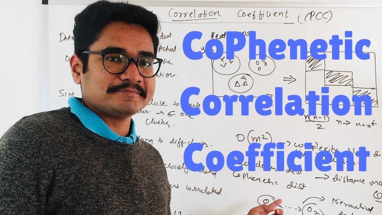 Machine Learning | Cophenetic Correlation Coefficient - YouTube