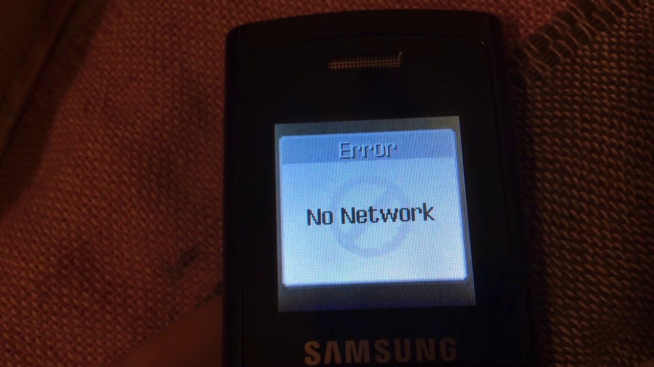 Samsung SGH-C160 - No Network - YouTube