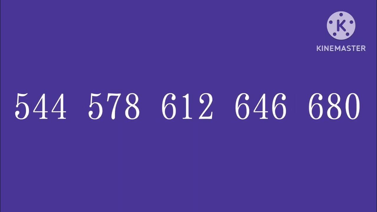 Counting By 34's - The 34 Times Table - YouTube