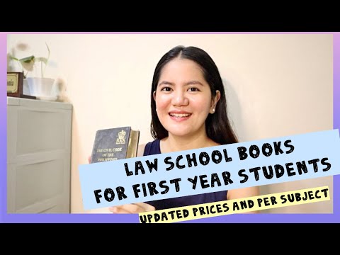 LAW BOOKS for FIRST YEAR STUDENTS | PRICES & PER SUBJECT | Law school ...