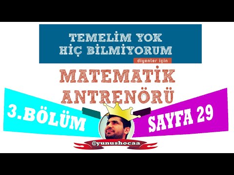 #MATEMATİK #ANTRENÖRÜ SAYFA: 29 @yunushocaa
