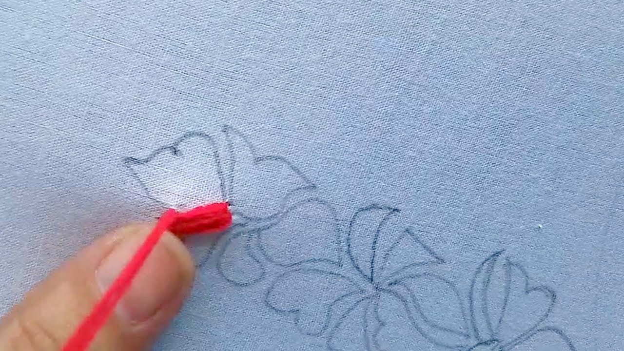 hand embroidery border design, simple & beautiful border embroidery ...