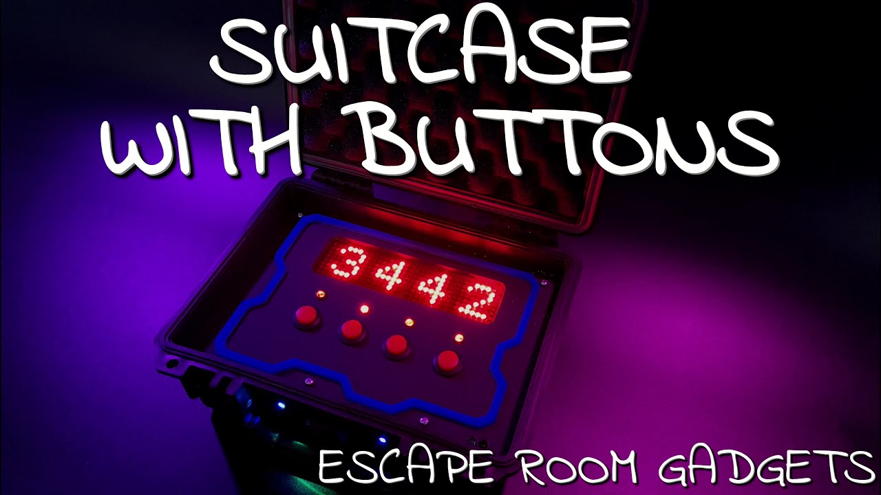 Suitcase Buttons - Escape Room Puzzle - YouTube