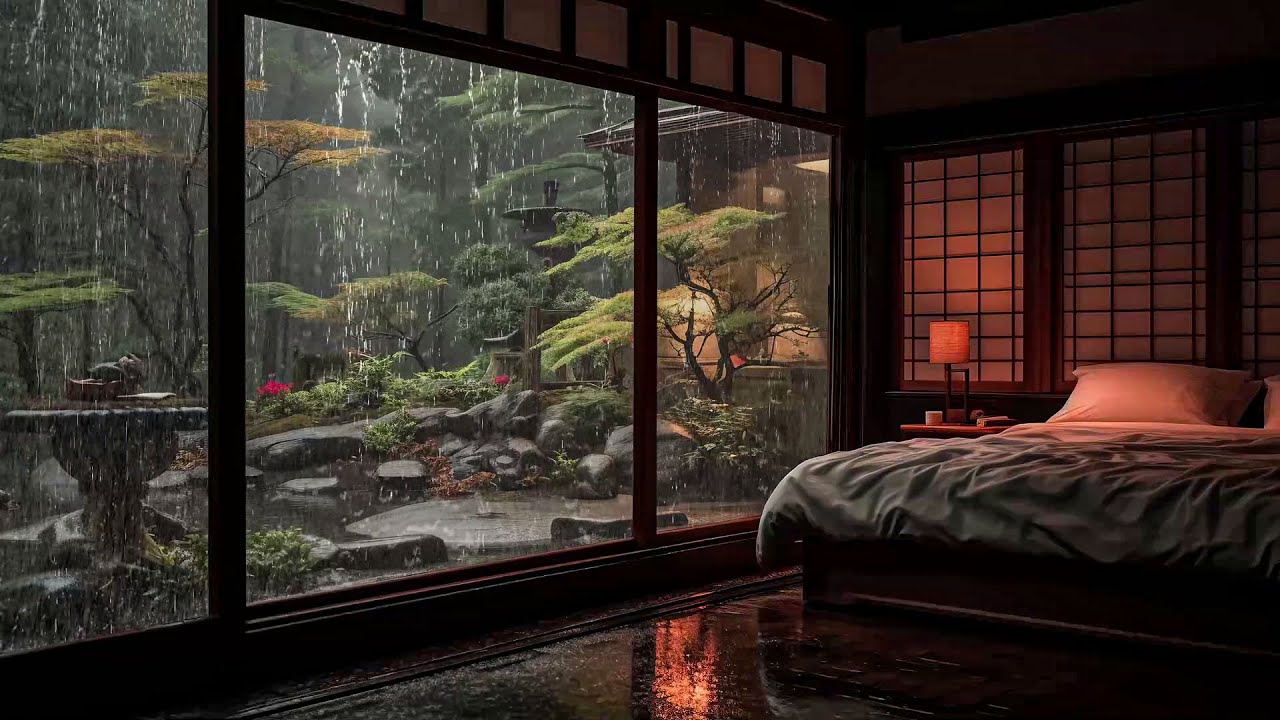 Indoor Rain Symphony: Find Solace and Relaxation as Rain Falls in the ...