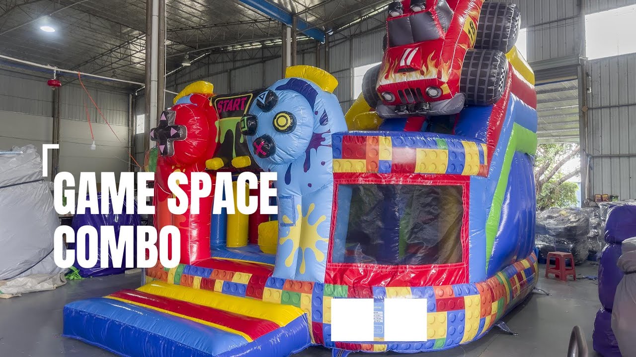 Epic Game Space Combo Inflatable Adventure!🚗 | Ultimate Fun for Kids #bouncehouses # ...