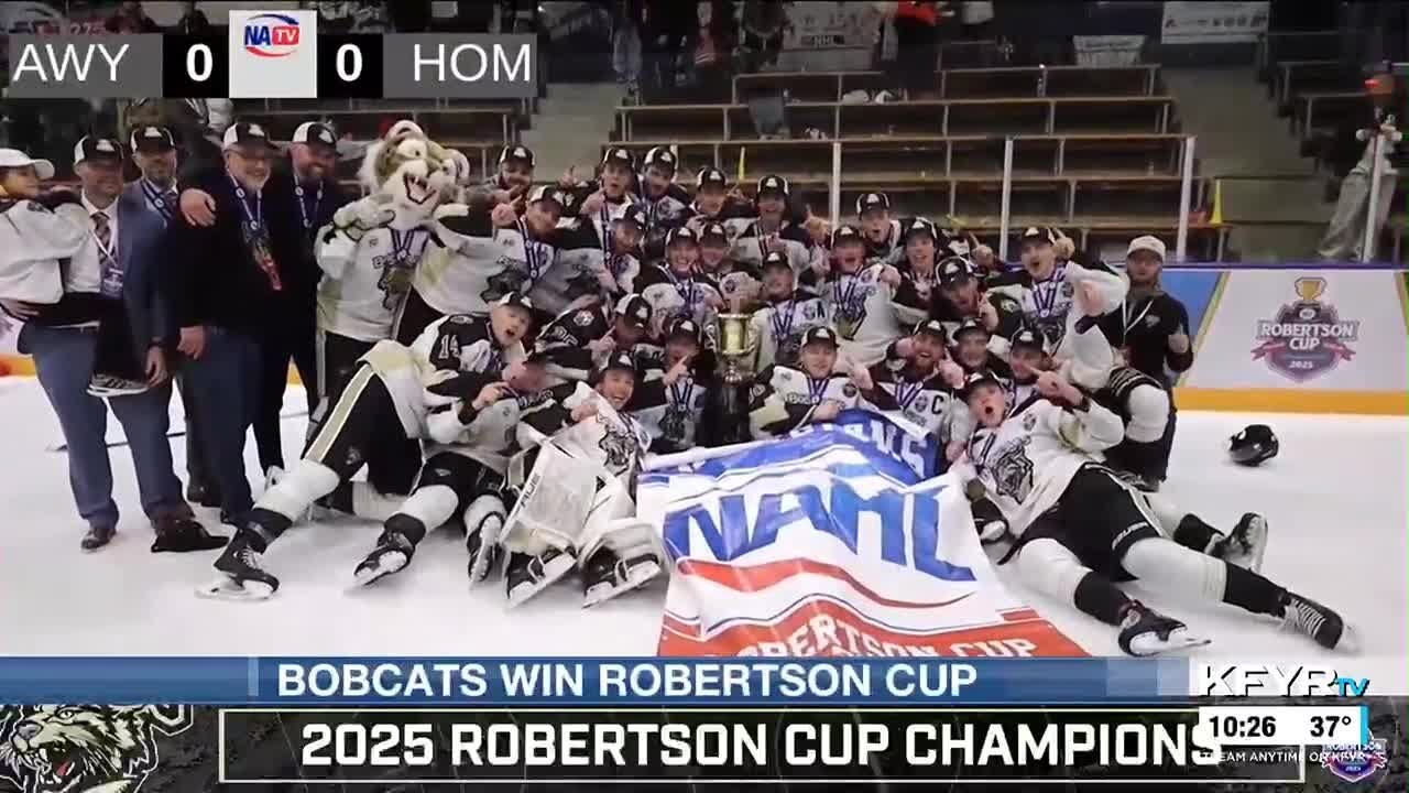 Bobcats win second Robertson Cup in franchise history - YouTube