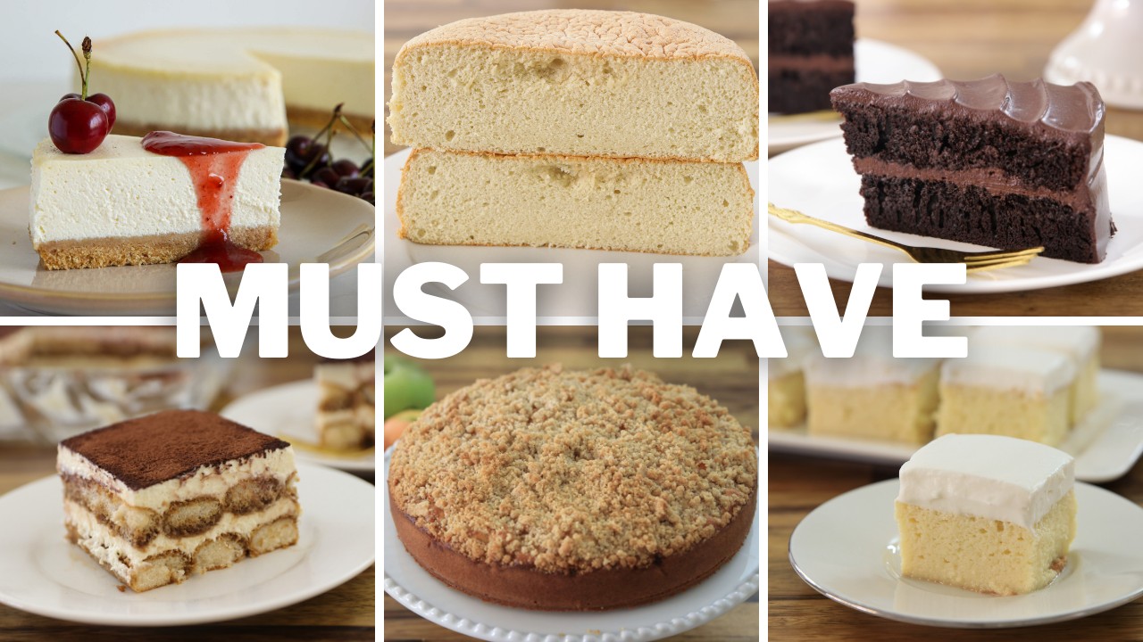 6 Cake Recipes Every Baker Should Have in Their Recipe Book - YouTube
