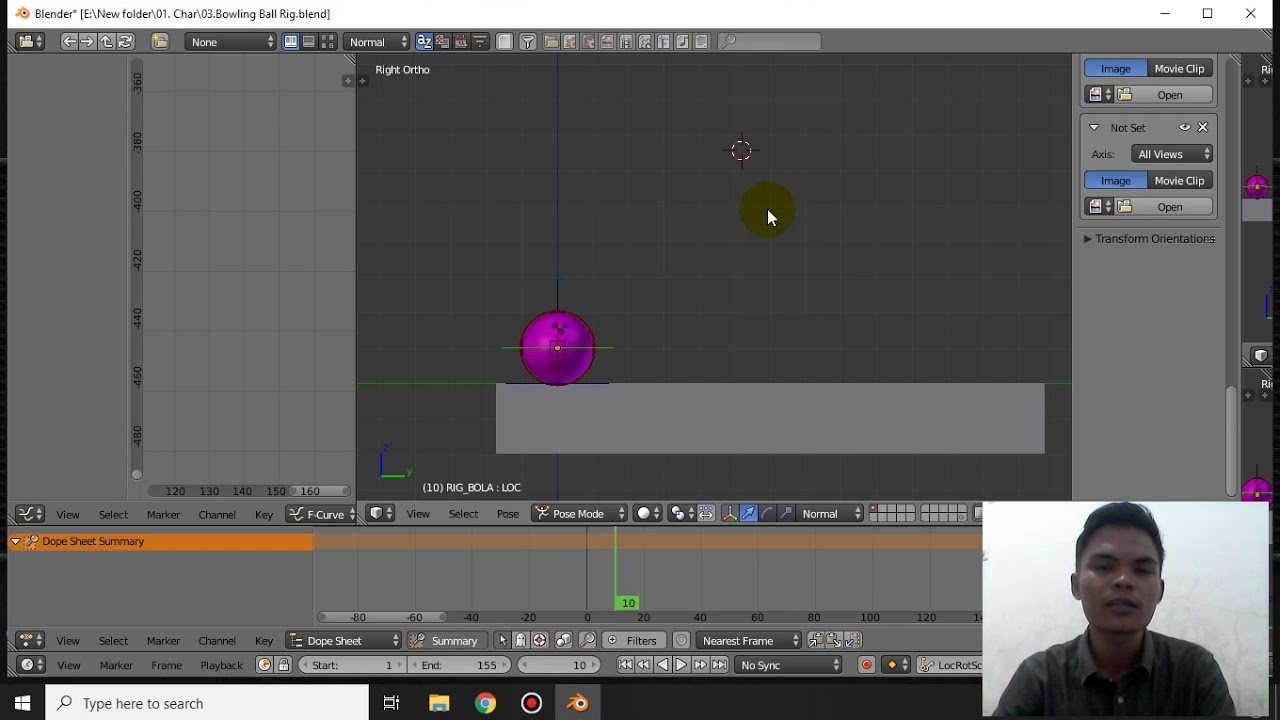 Tutorial membuat animasi bouncing ball dengan menggunakan aplikasi Blender - YouTube