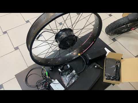 Комплект электрификации для фэтбайка: редукторное мотор колесо 1000Вт и ...