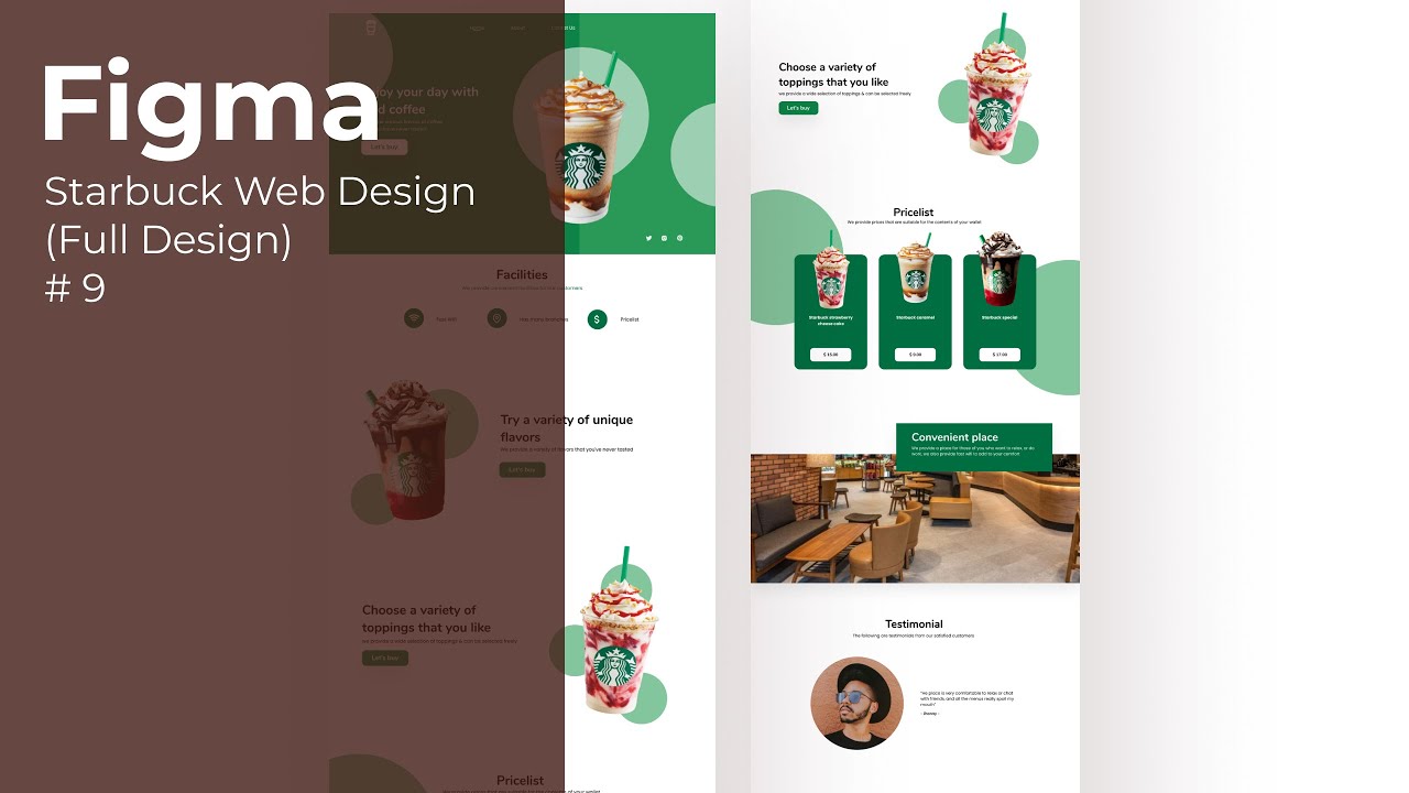 Full starbuck web design | Figma | Speed Art #8 - YouTube