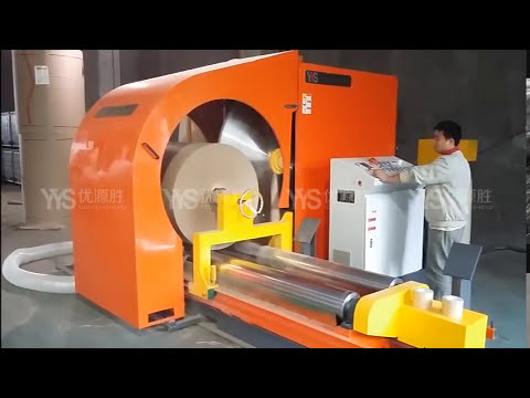 YYS-IV Roll paper cutting machine/ paper roll cut machine/roll saw for ...