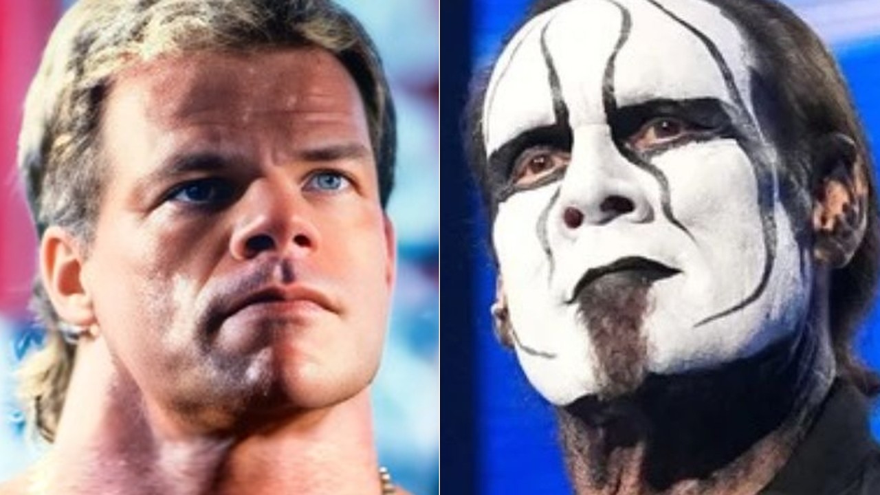 Lex Luger Shares Backstage Pic With Sting At AEW Revolution - YouTube