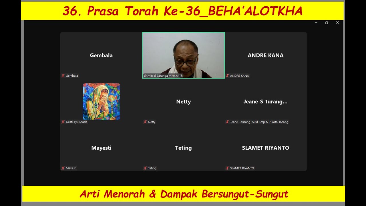 36. Prasa Torah ke--36_BEHA'ALOTKHA - YouTube