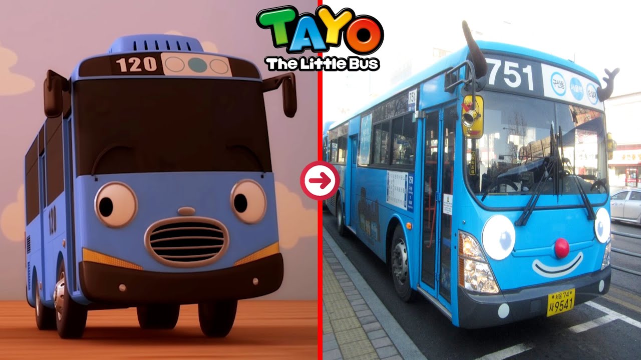 Tayo The Little Bus Characters In Real Life Part 13 | Cartoon ...