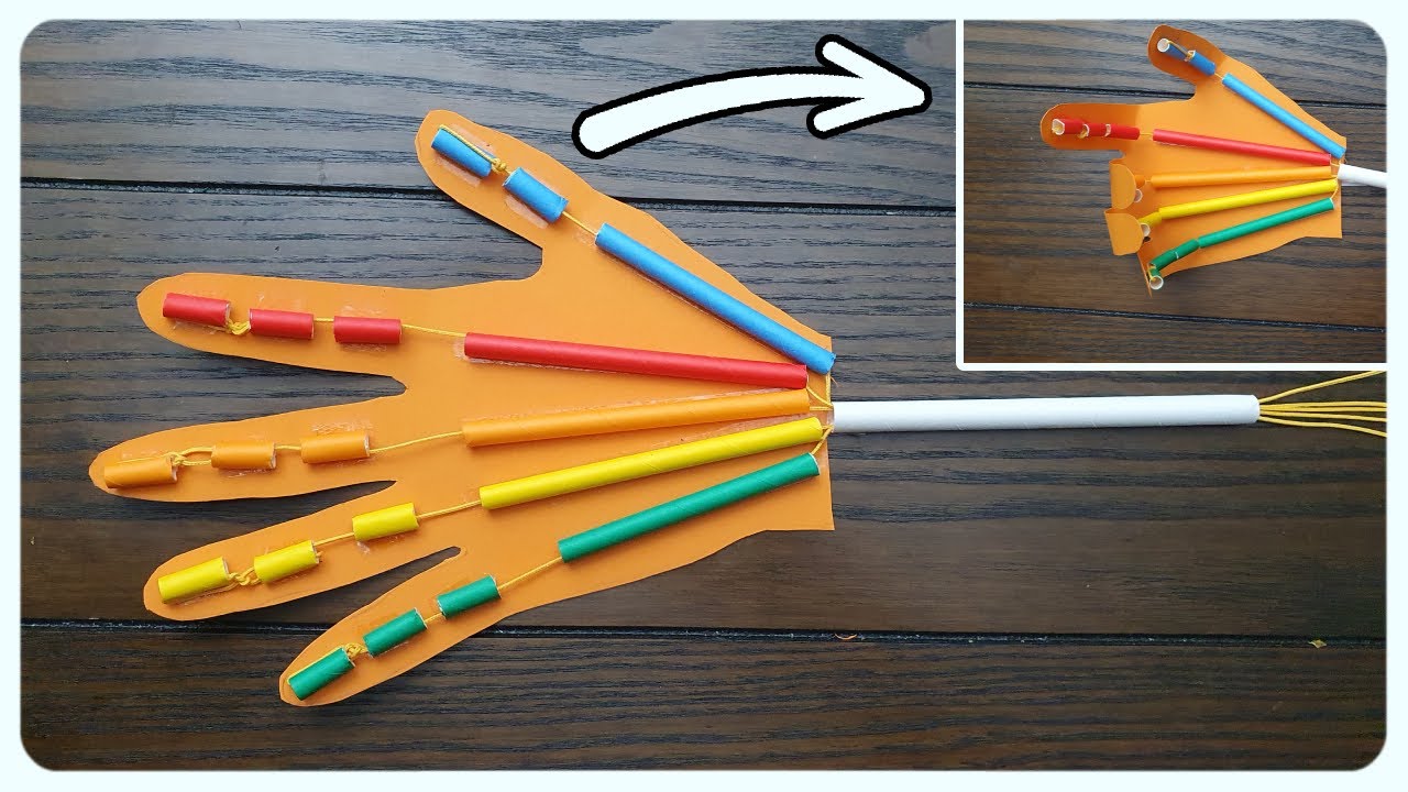 How To Make This Paper Hand Move! | Robot Hand Animatronic Project | # ...