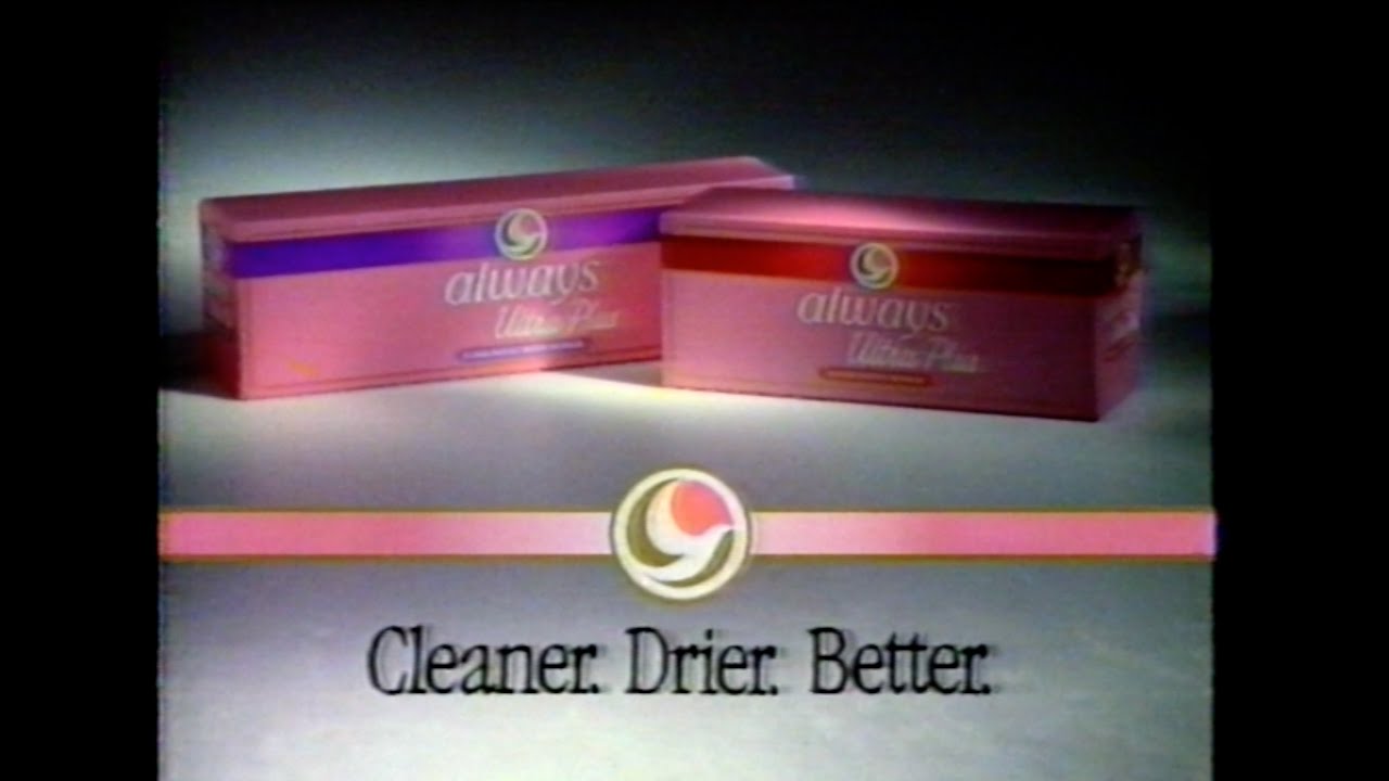 Always UltraPlus Maxi Pads Commercial (1991) - YouTube