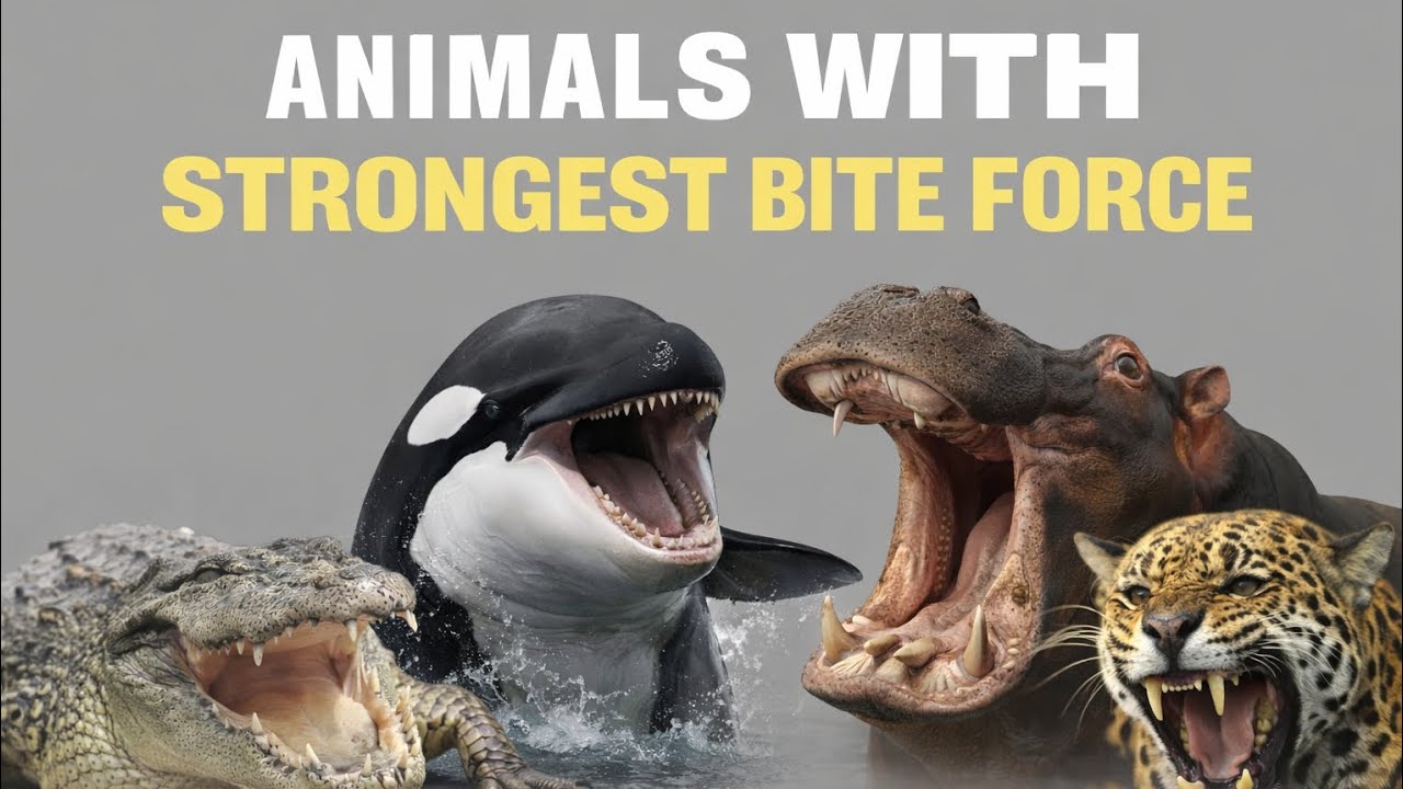 Top 5 Animals with the Strongest Bite Force | Ultimate Animal Power ...
