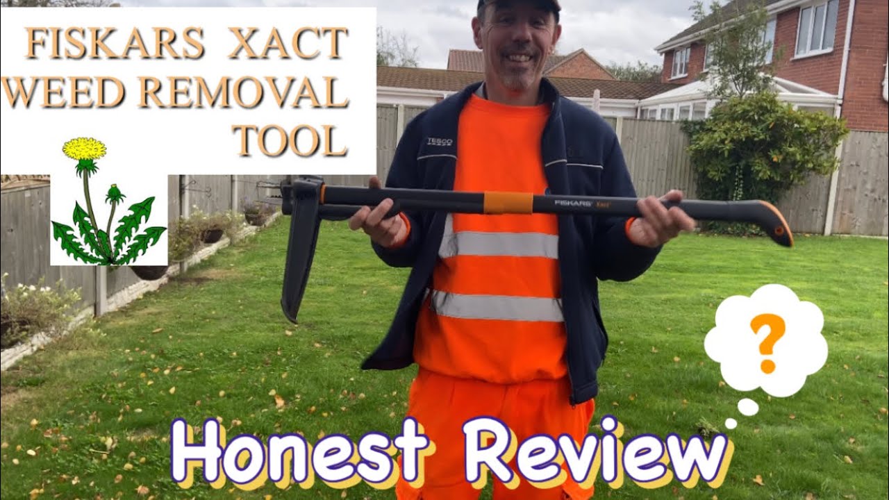 FISKARS XACT weed extraction tool Review - YouTube