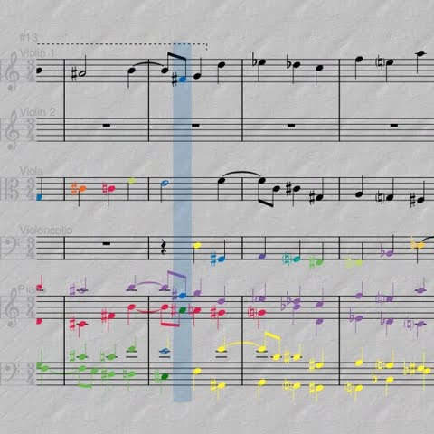 Double Dodecaphonic Canon for String Quartet and Keyboard. - YouTube