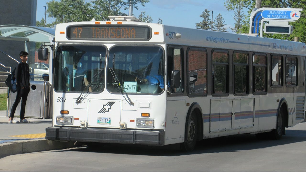 Winnipeg Transit 2002 New Flyer D40LF - 537 - YouTube