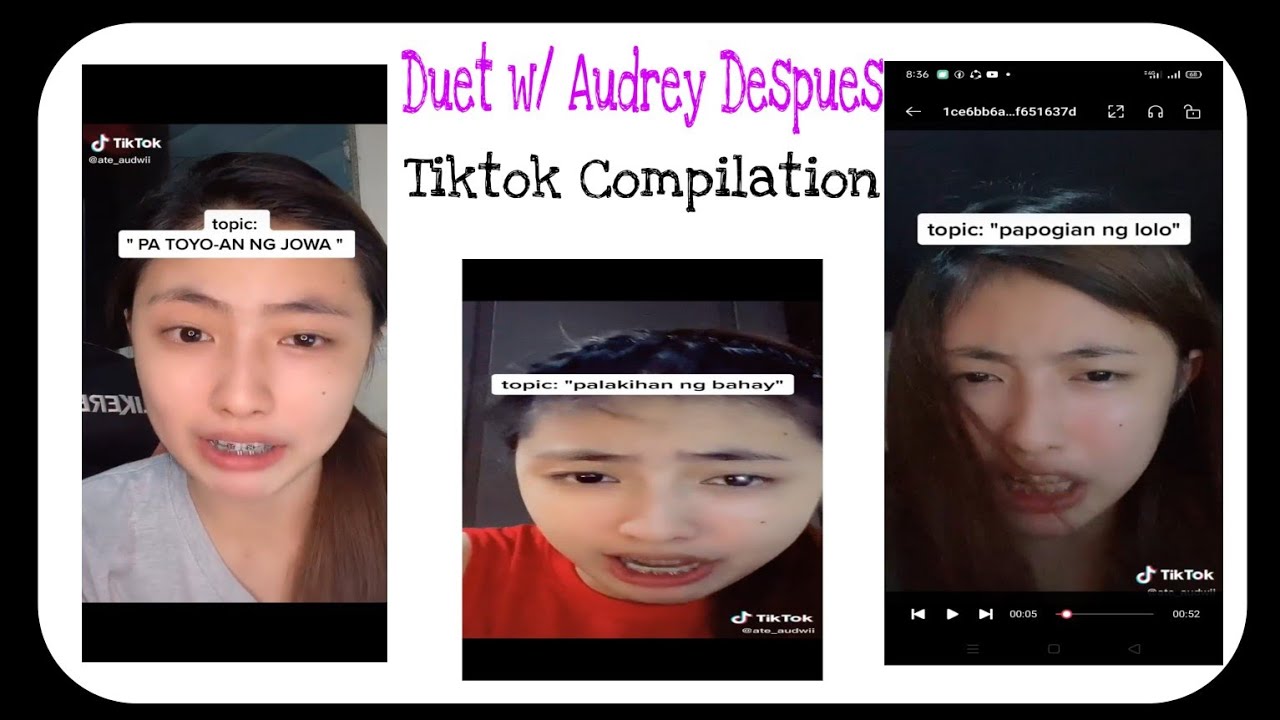 Duet w/Audrey Despues - Tiktok Compilation - YouTube