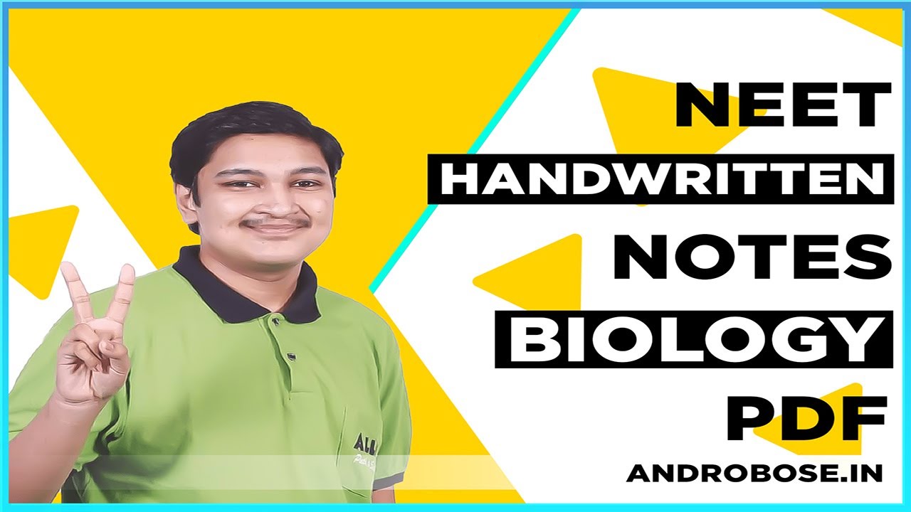 NEET Handwritten Notes Pdf Biology | Biology Handwritten Notes | NEET ...