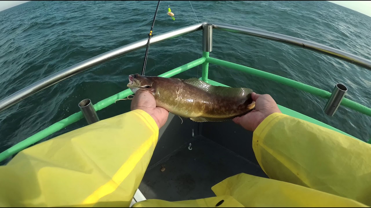 Fishing for ling fish on Captain Al party boat Long island NY - YouTube