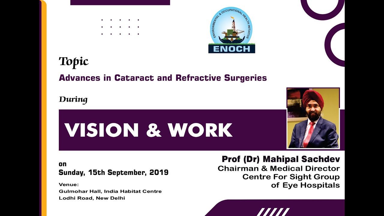 Prof. Dr Mahipal Sachdev deliberated during Vision & Work Conference ...