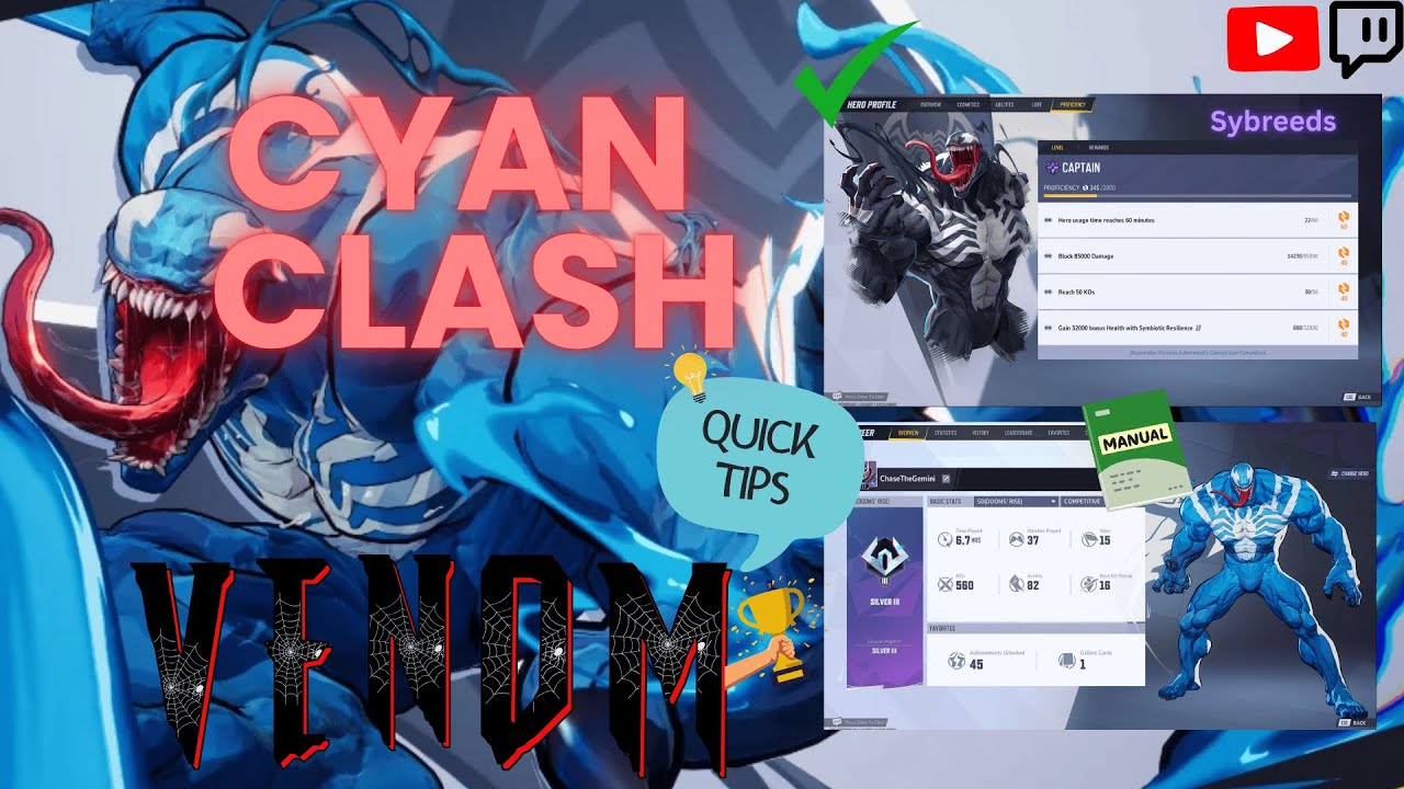 HOW TO PLAY CYAN CLASH VENOM TIPS AND TRICKS - Vanguard - Marvel Rivals ...