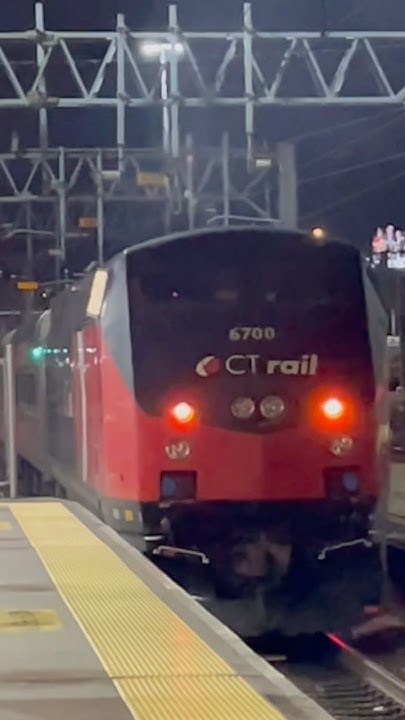 CDOT Cab Car #1717 Leads Hartford Train to Springfield MA departing NHV (With Ex-Amtrak P40DC ...