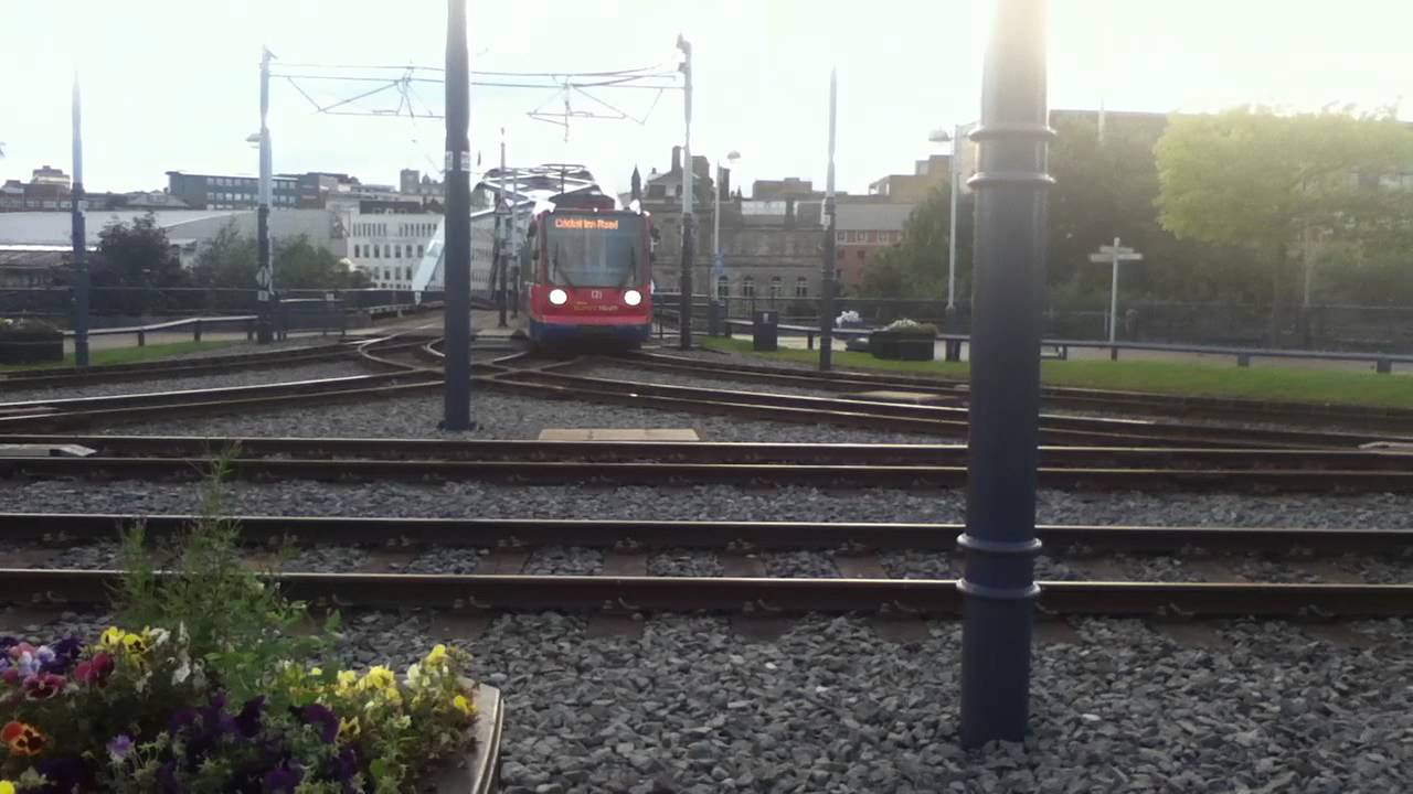 Sheffield Supertram 121 service to Cricket Inn Road - YouTube
