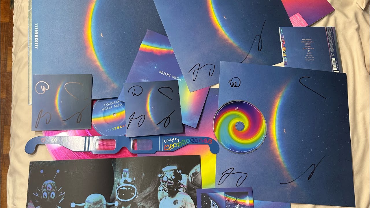 Coldplay signed vinyl MOON MUSIC Coldplay autograph Coldplay ...