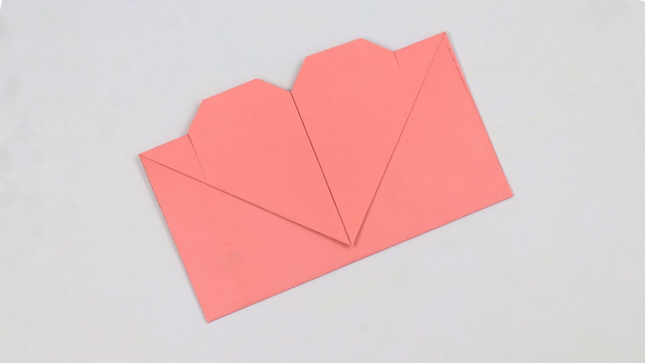 How to Make a Paper Heart Envelope - Easy Origami Heart Envelope ...