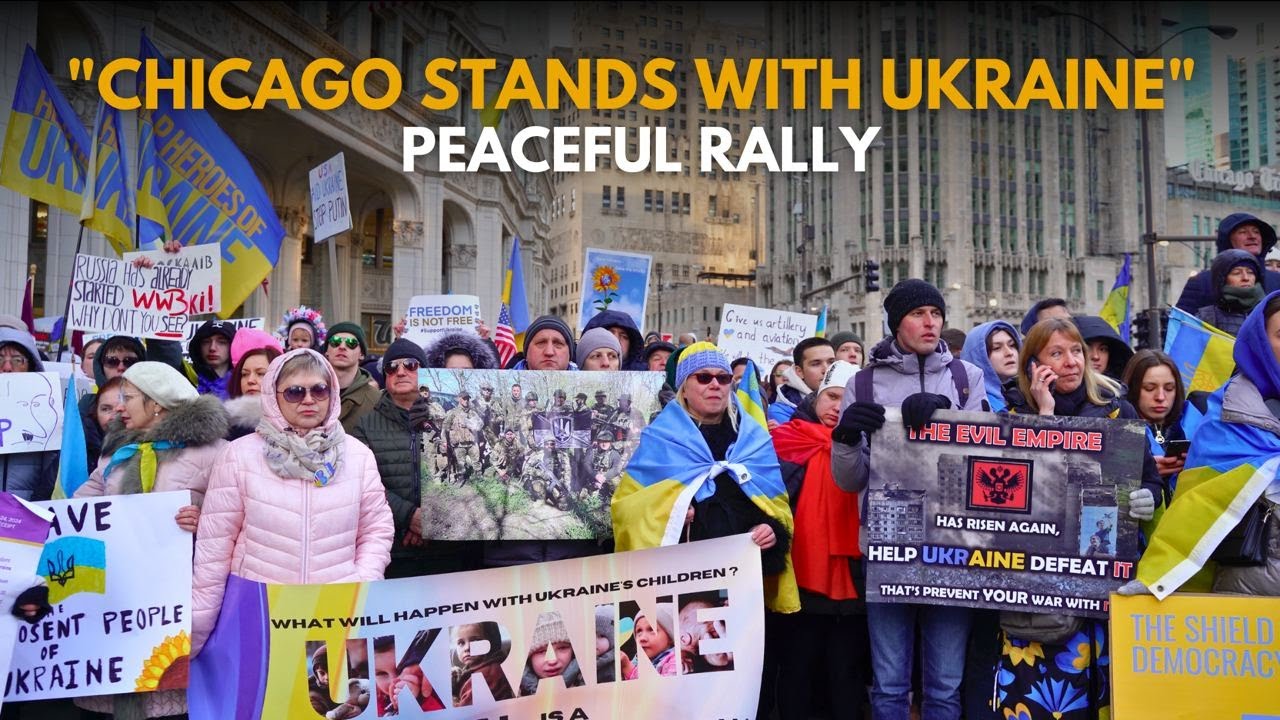 Chicago Stands with Ukraine | 24.02.24 Peaceful Rally | Help Heroes Of ...
