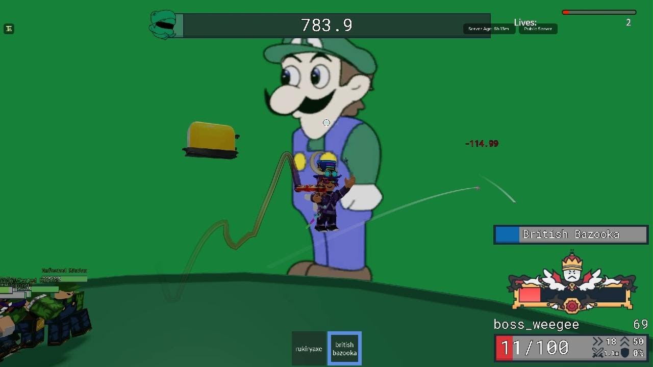 Surviving as long as I can as the final Weegee boss survivor-Item ...