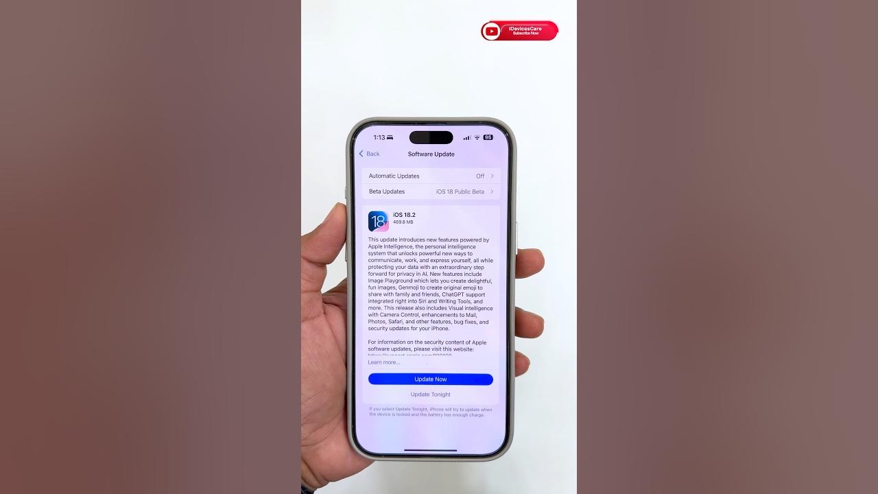 iOS 18.2 RC2 released #shorts #iphone16 #short - YouTube