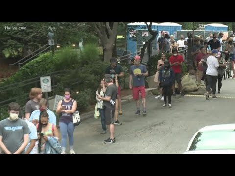Georgia primary plagued with problems - YouTube
