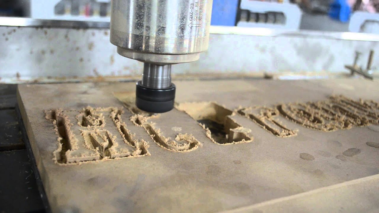 6090 cnc router cut wood MDF hollow - YouTube