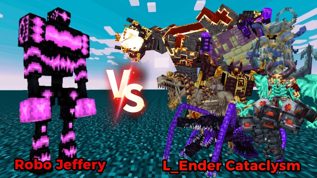 Robo Jeffery VS L_Ender Cataclysm | 1.20.1 Minecraft Java Mob Battle - YouTube